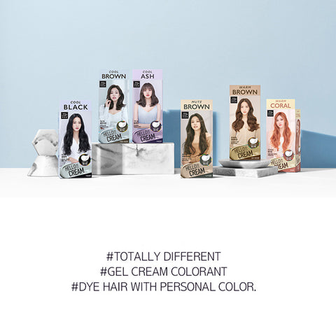 [ MISE EN SCENE ] Hello Cream Color Easy Self Hair Dye - 7CA Cool Ash ...
